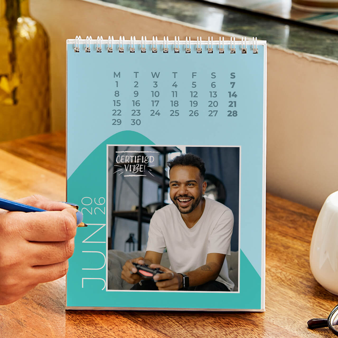 6x8 Desktop Calendar 2025 - 6x8 Customized Photo Calendar