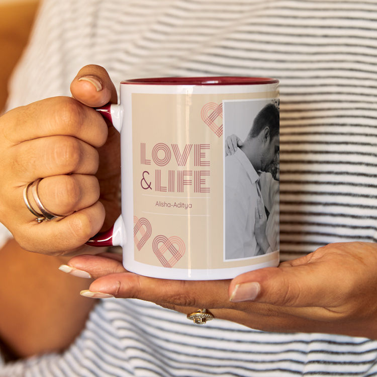 Color Inside Photo Mugs Online - Personalized Inner Color Photo Mug ...