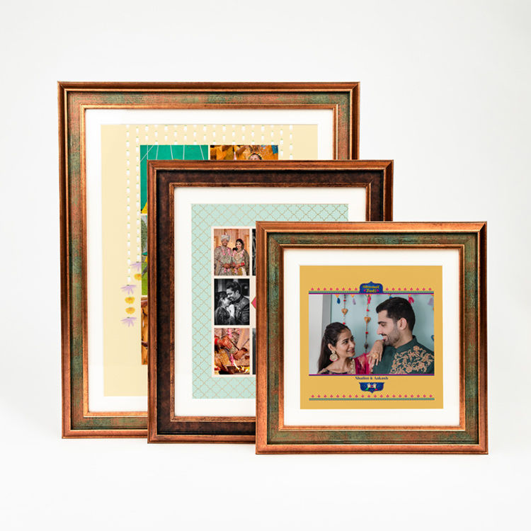 Metallic brush framed print | customized framed prints | Zoomin