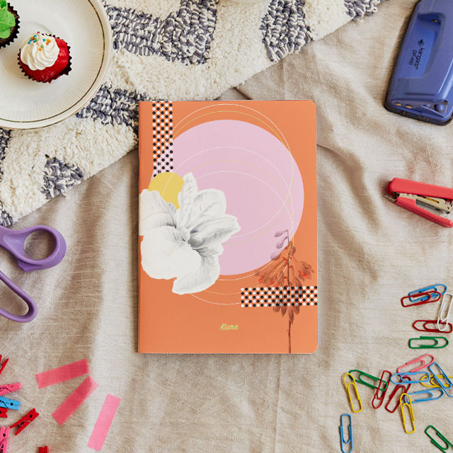 Floral Collage Personalised A5 Notebook | Zoomin