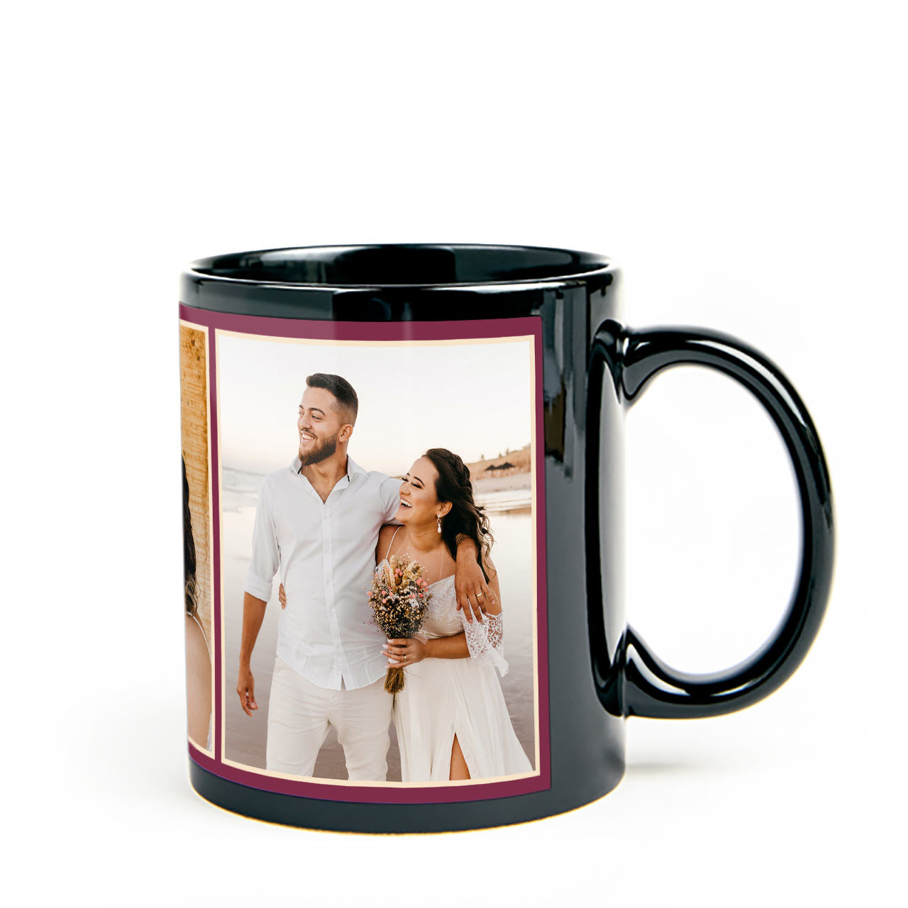 Personalized Black Coffee Mug with Photo and Name Print | Zoomin