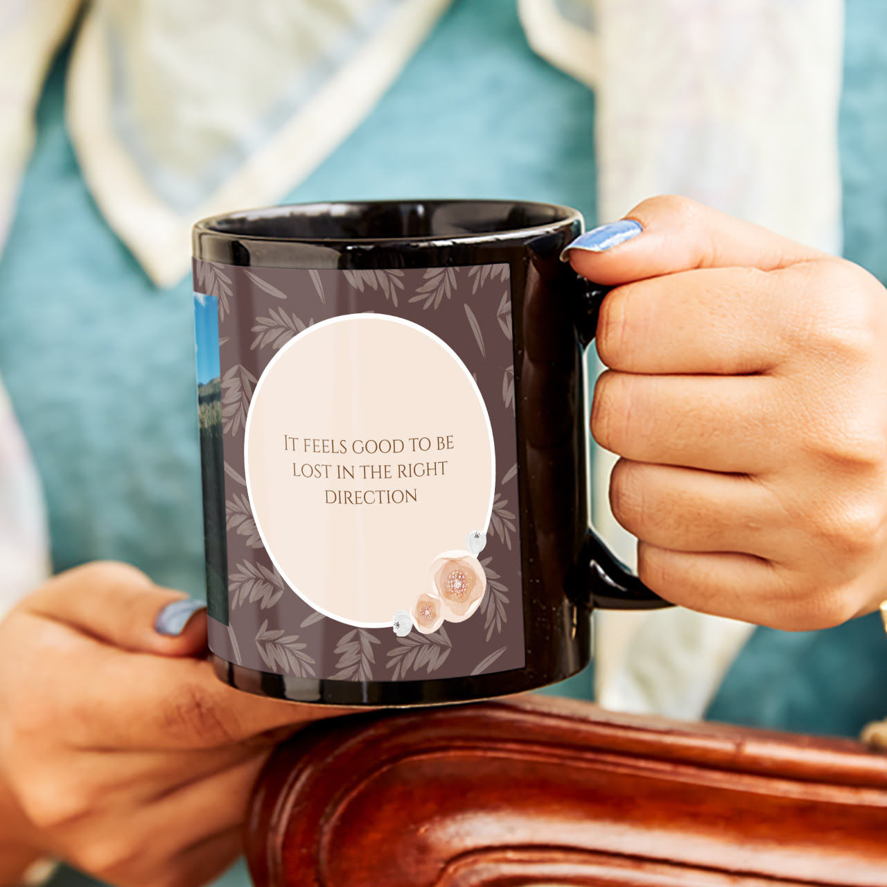 Treasure Trove Black Photo Mug | Zoomin