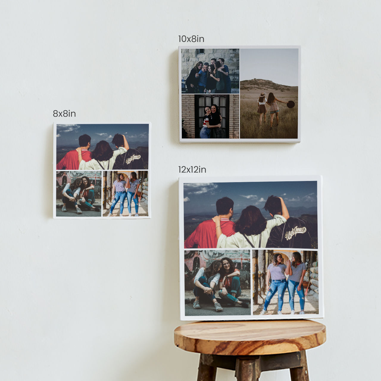 3photo Grid Canvas Photo Prints | Zoomin