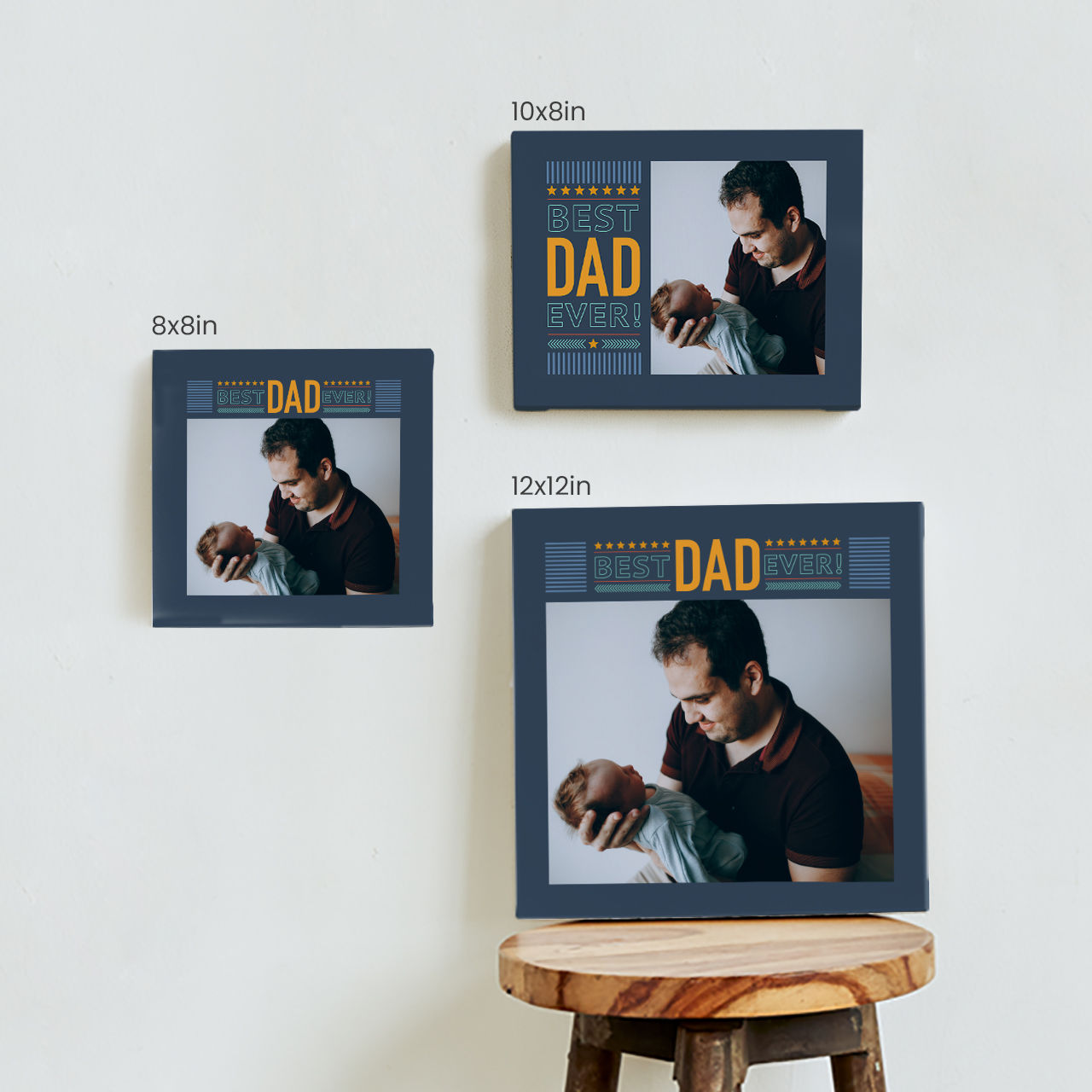 Best Dad Ever Canvas Photo Prints | Zoomin