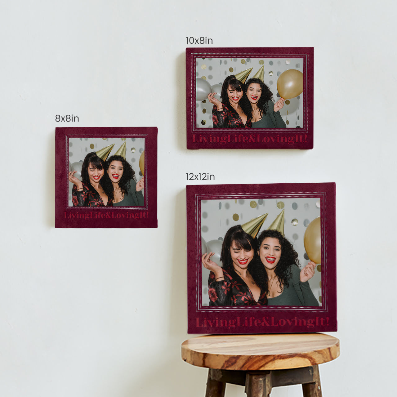 Living Life & Loving It Canvas Photo Prints | Zoomin