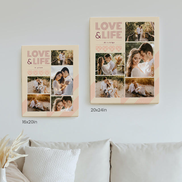 Love and Life Canvas Photo Prints | Zoomin