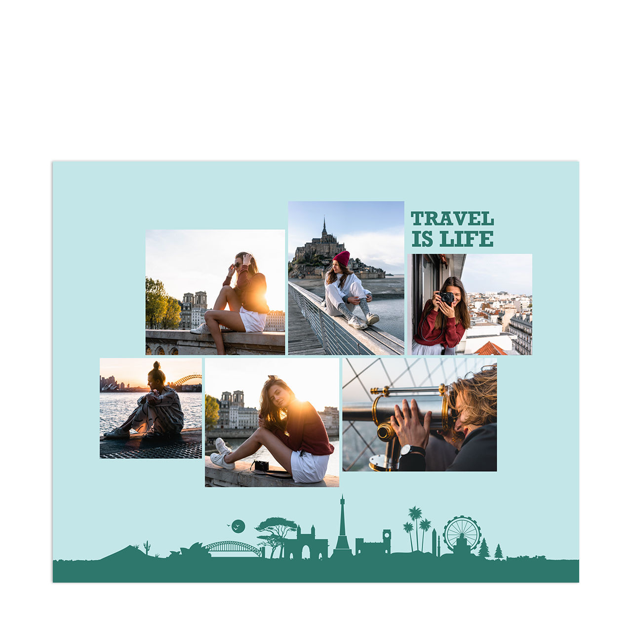 World Explorer Collage Poster | Zoomin