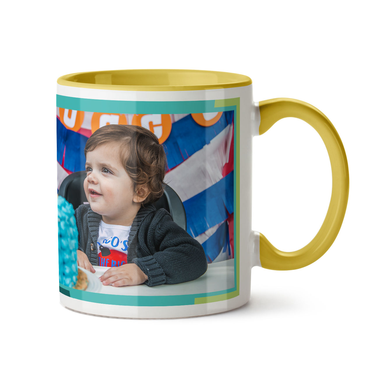 Personalized Inside Color Mugs - Inner Color Photo Mug