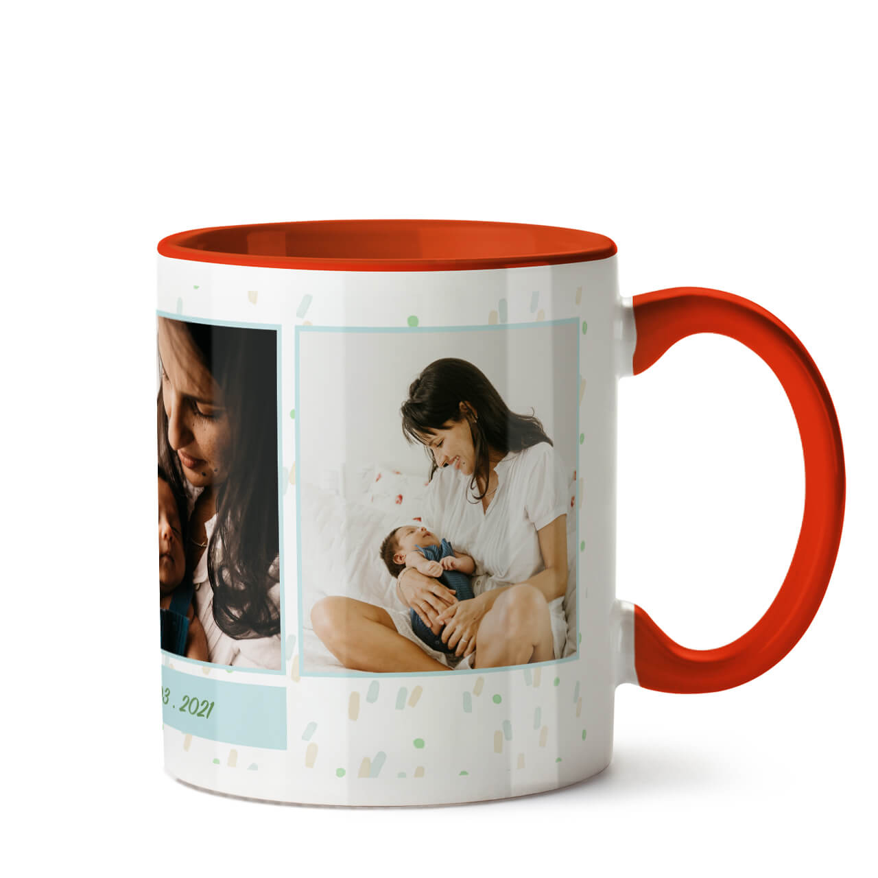 Personalized Inside Color Mugs - Inner Color Photo Mug