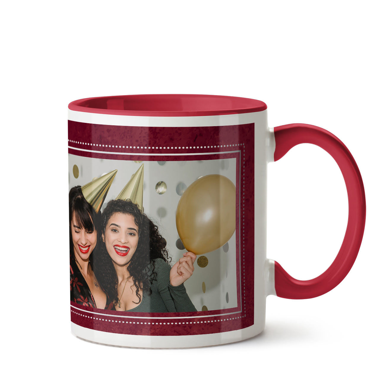 Personalized Inside Color Mugs - Inner Color Photo Mug