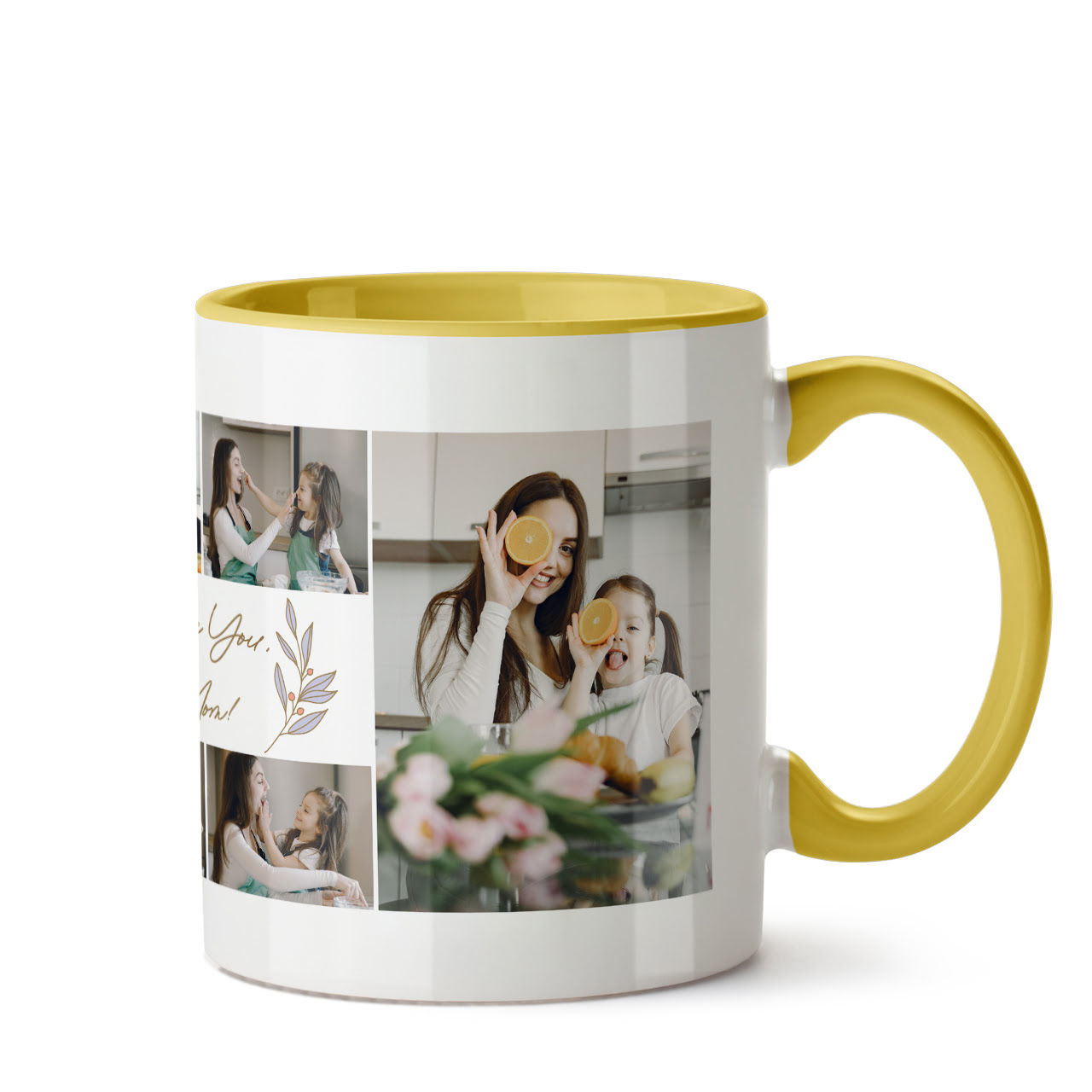 Personalized Inside Color Mugs - Inner Color Photo Mug
