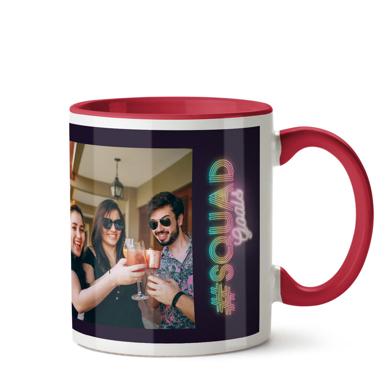 Personalized Inside Color Mugs - Inner Color Photo Mug