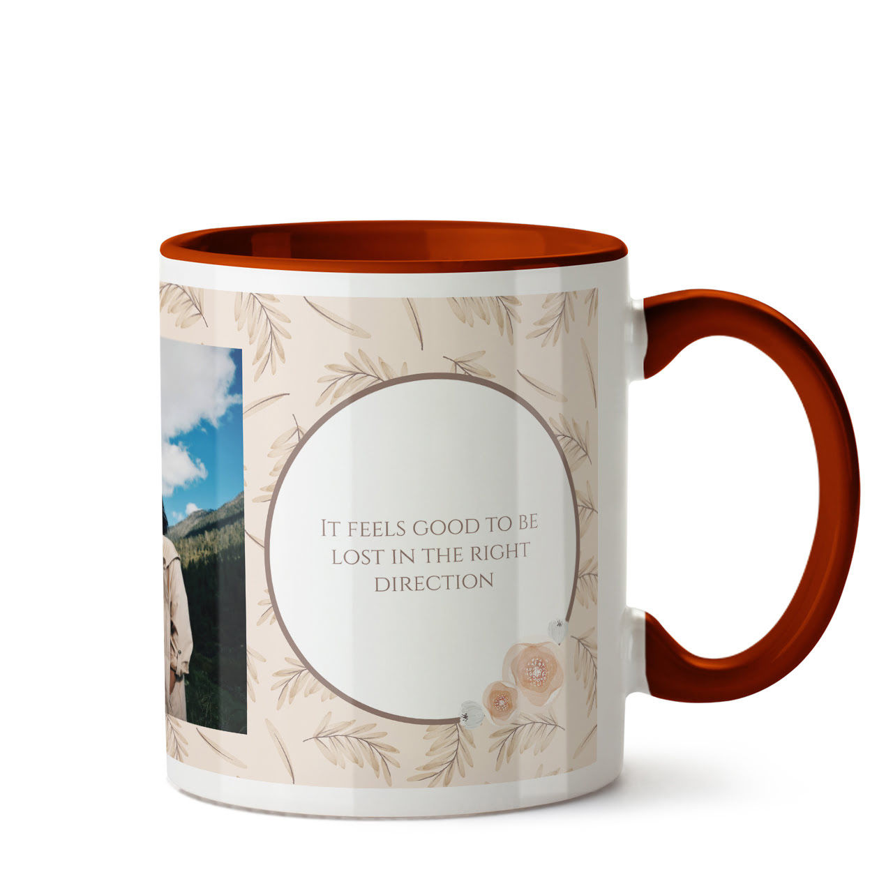 Personalized Inside Color Mugs - Inner Color Photo Mug