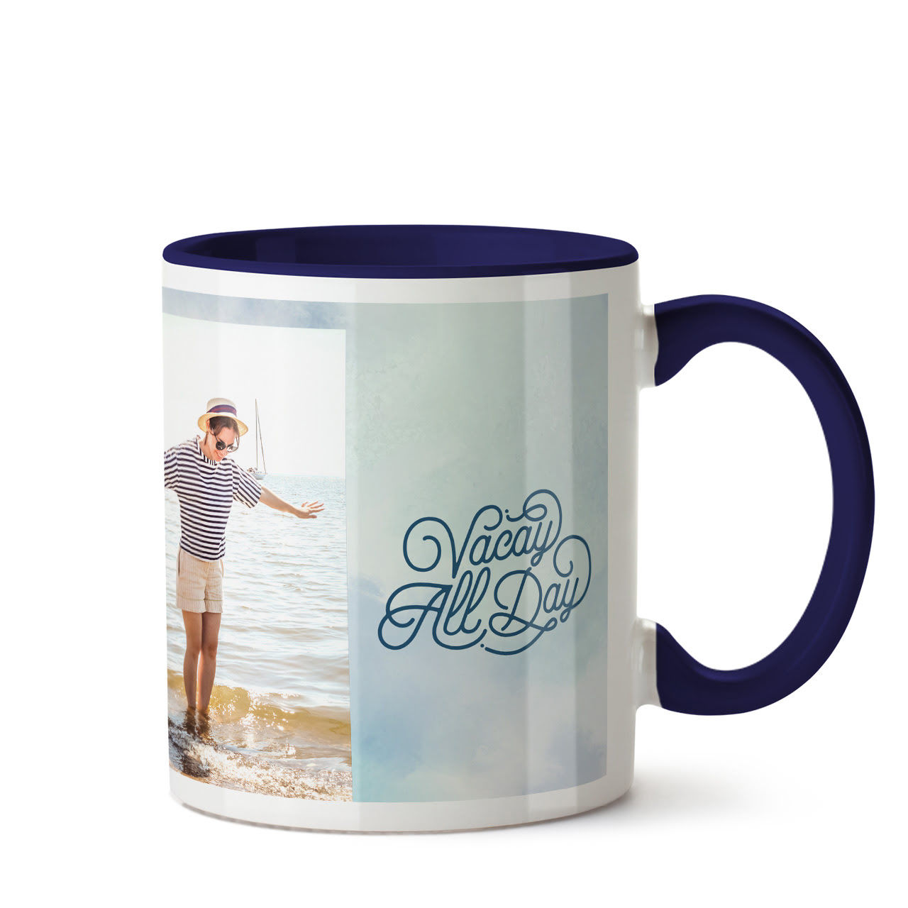 Personalized Inside Color Mugs - Inner Color Photo Mug