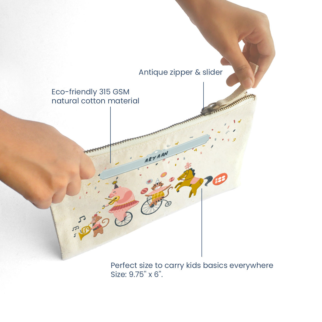 Animal Circus Kids Pouch | Zoomin