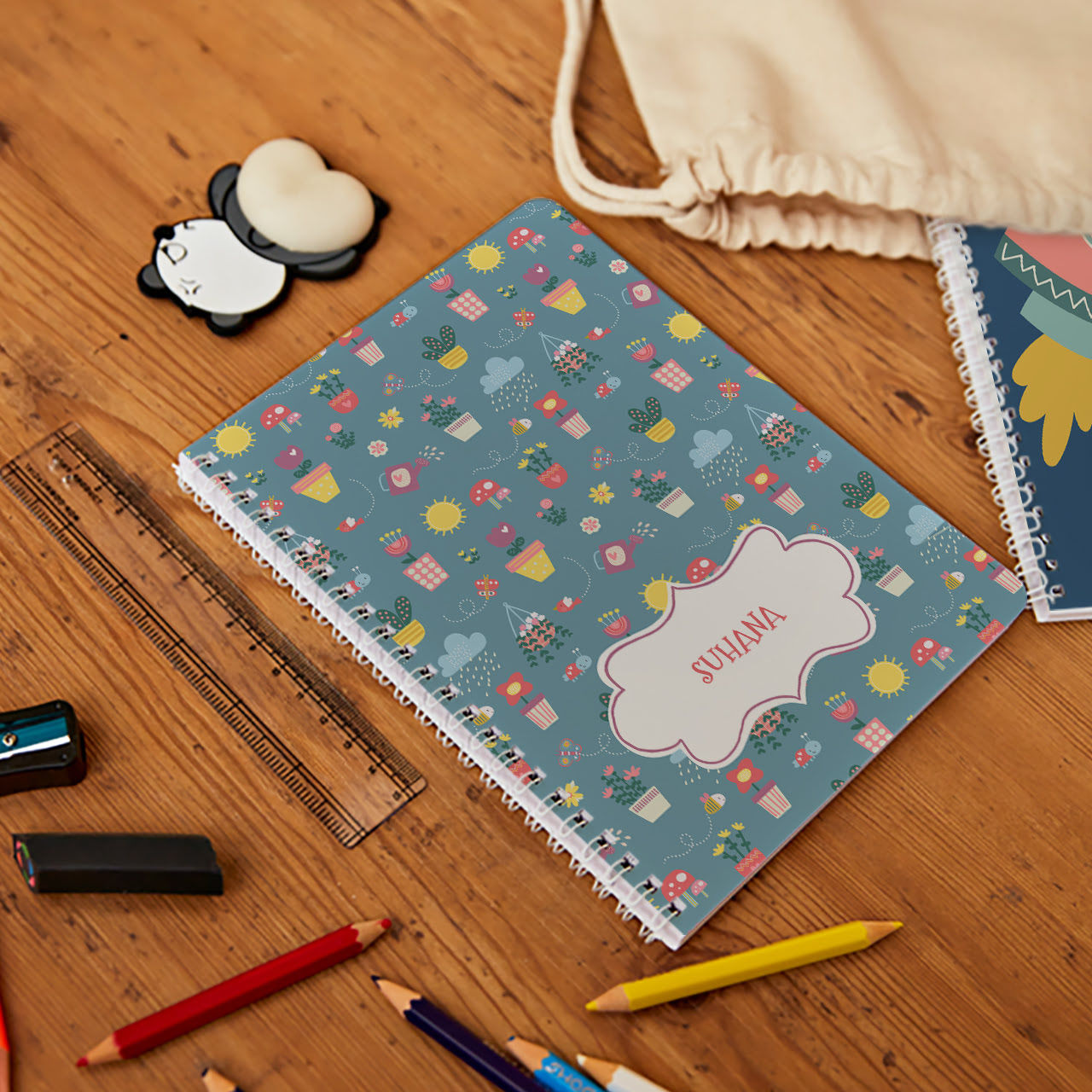 Enchanted Garden Custom Spiral Notebook | Zoomin