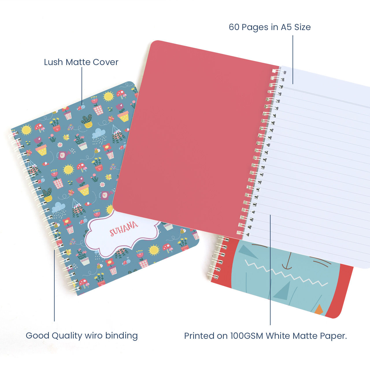 Enchanted Garden Custom Spiral Notebook | Zoomin