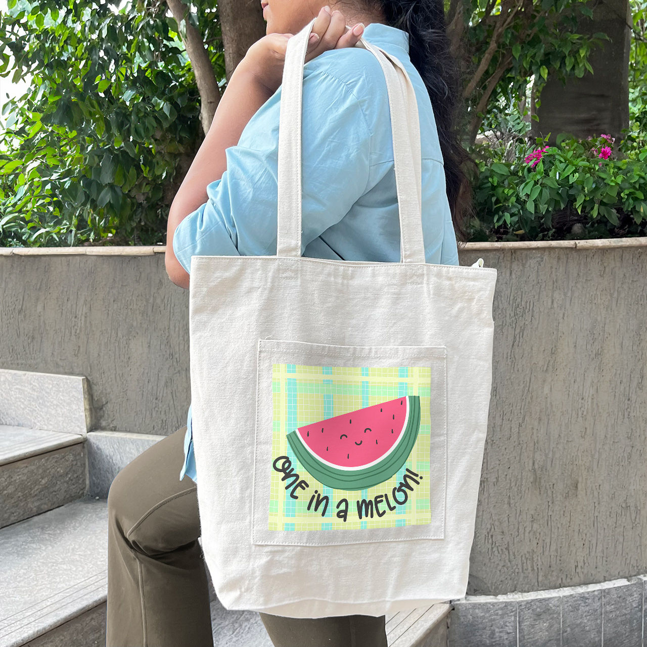 One in a Melon Designer Tote Bags | Zoomin