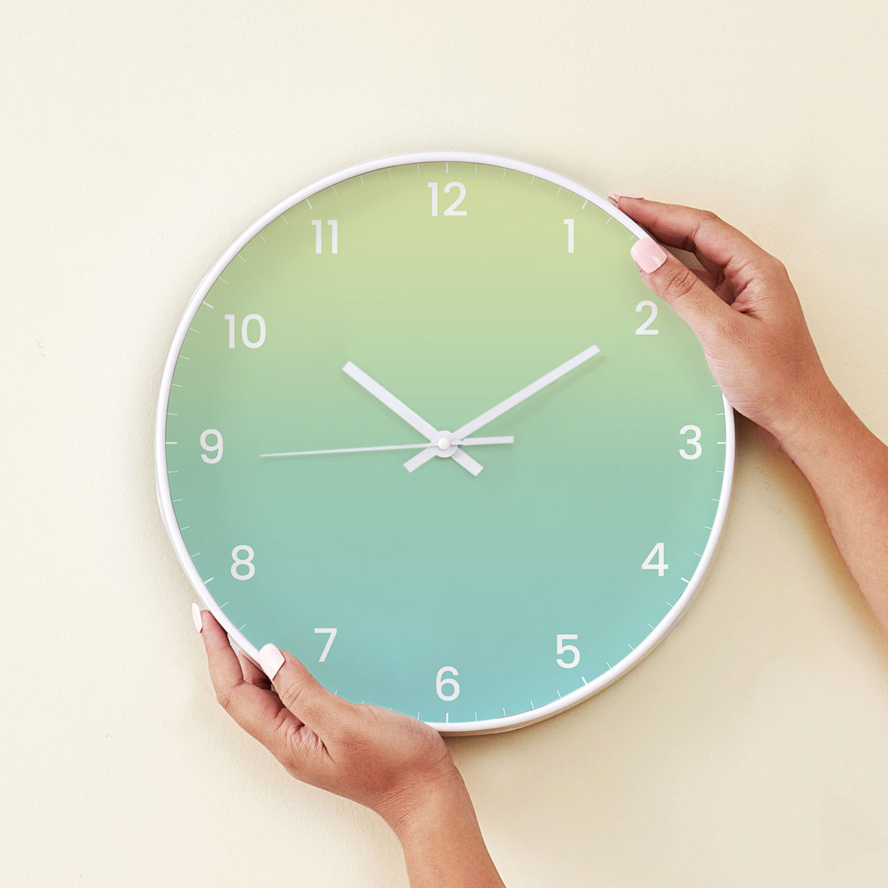 Aquamarine Designer Wall Clocks | Zoomin