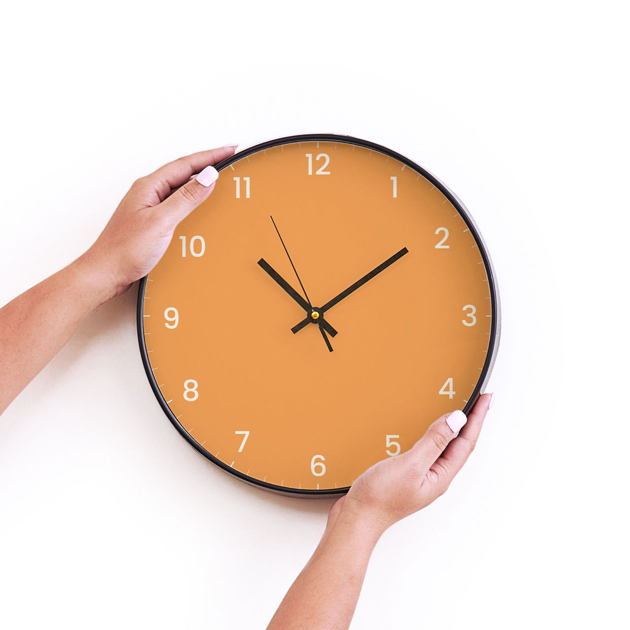 Orange Designer Wall Clocks | Zoomin