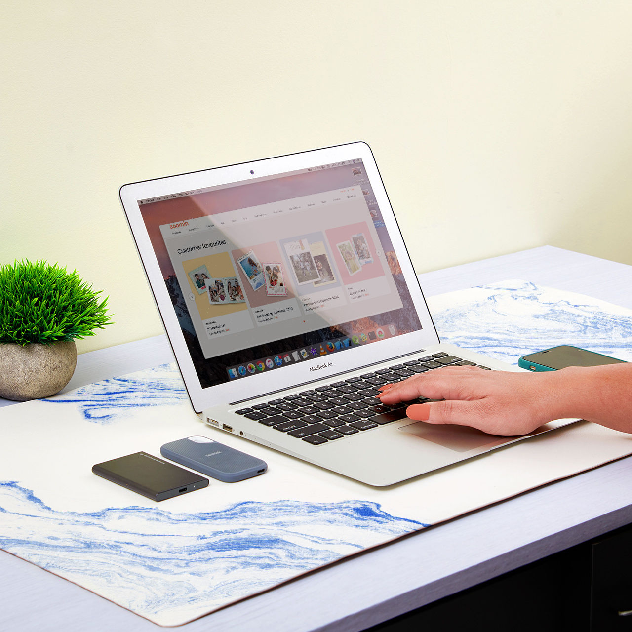 Desk Mats and Pads Marble | Zoomin