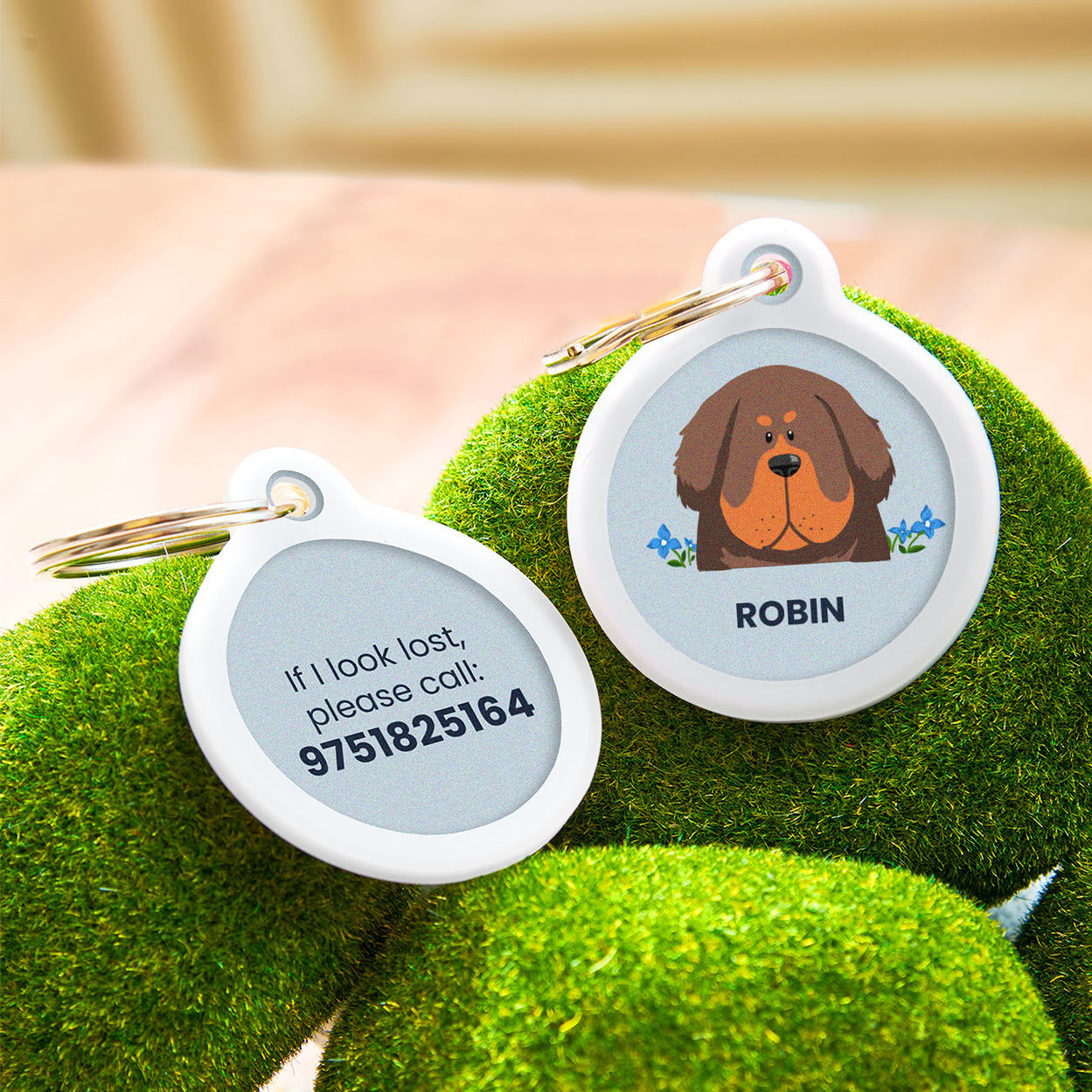 Tibetan Mastiff Personalized Dog Name Tags | Zoomin