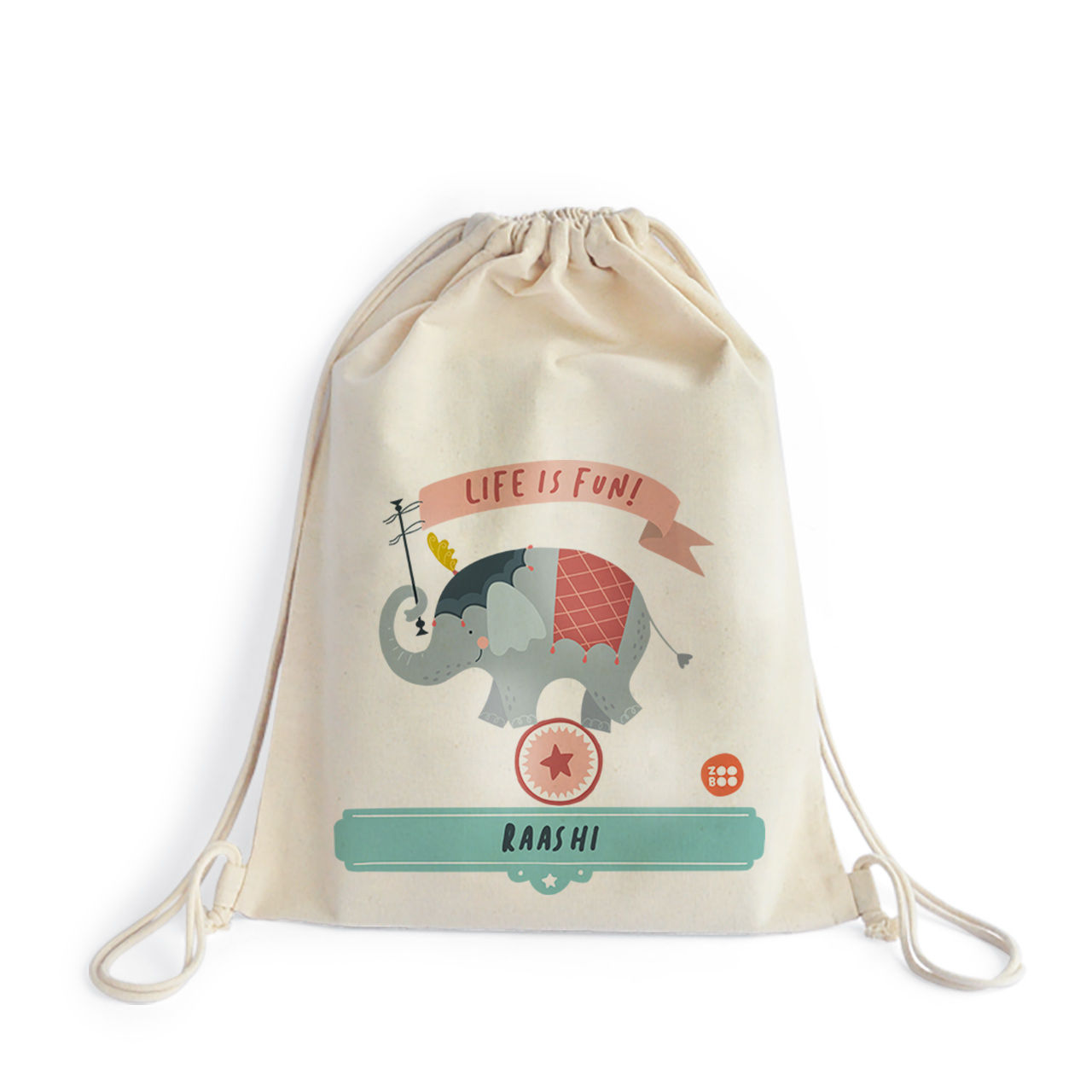 Personalized Drawstring Bag - Custom Drawstring Pouch Online | Zoomin