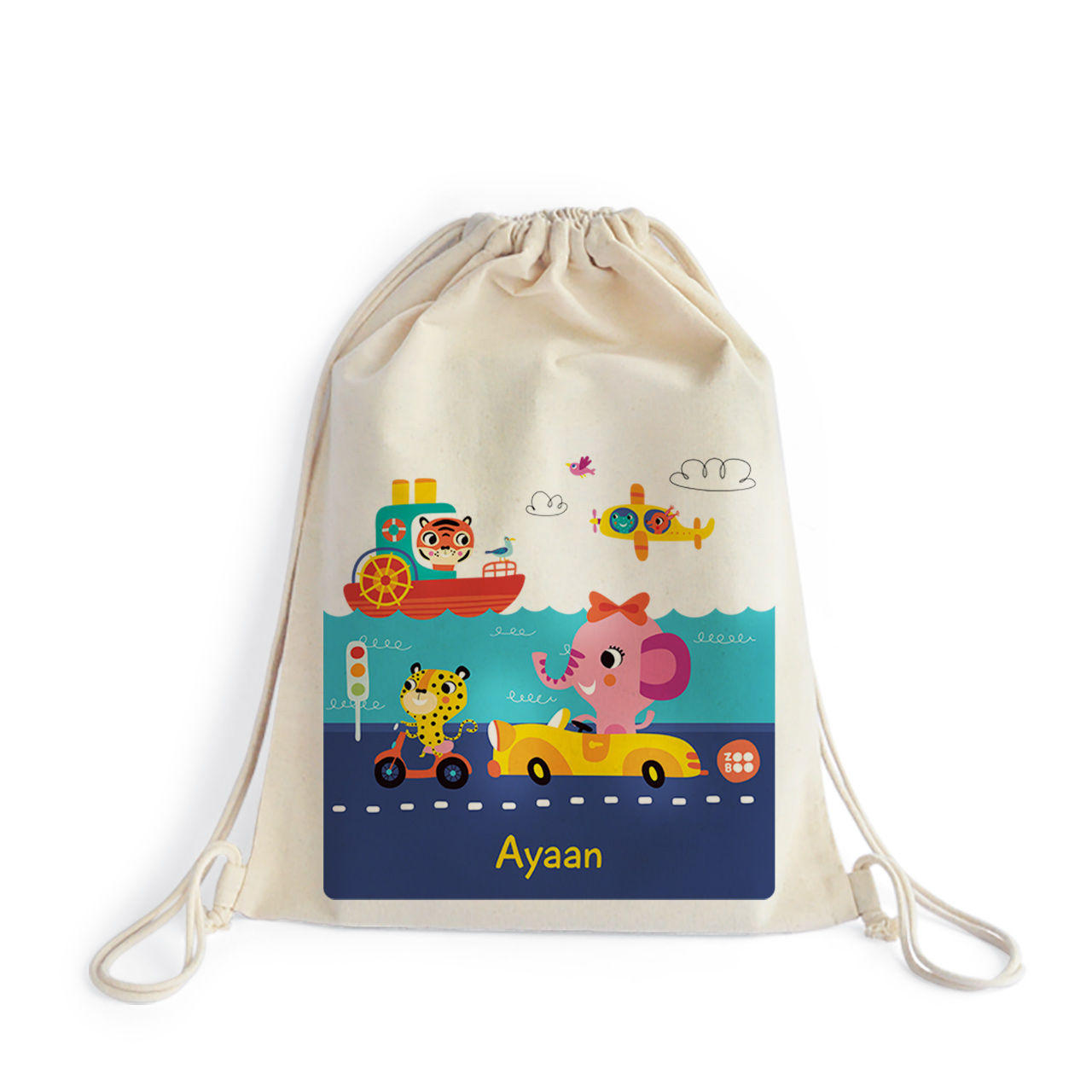 Personalized Drawstring Bag - Custom Drawstring Pouch Online | Zoomin
