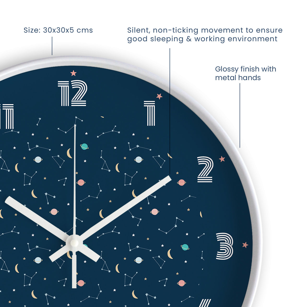Constellations Children's Wall Clock | Zoomin