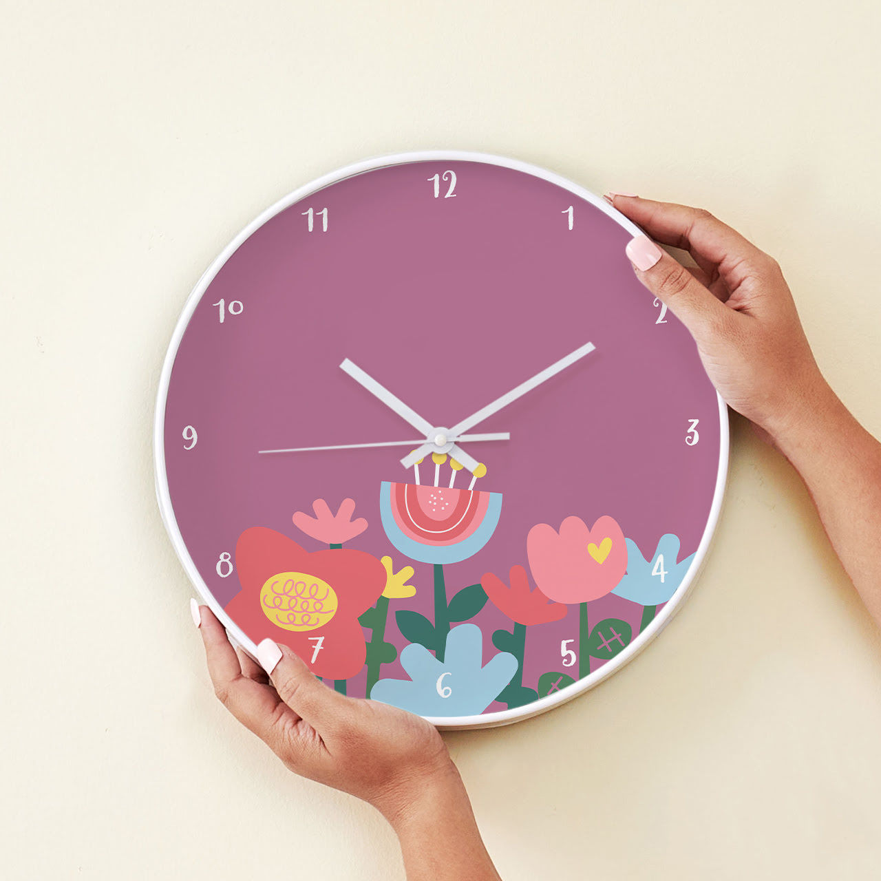 Flower Power Children's Wall Clock | Zoomin