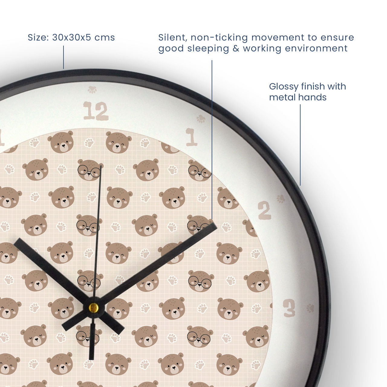 Snugglebug Children's Wall Clock | Zoomin