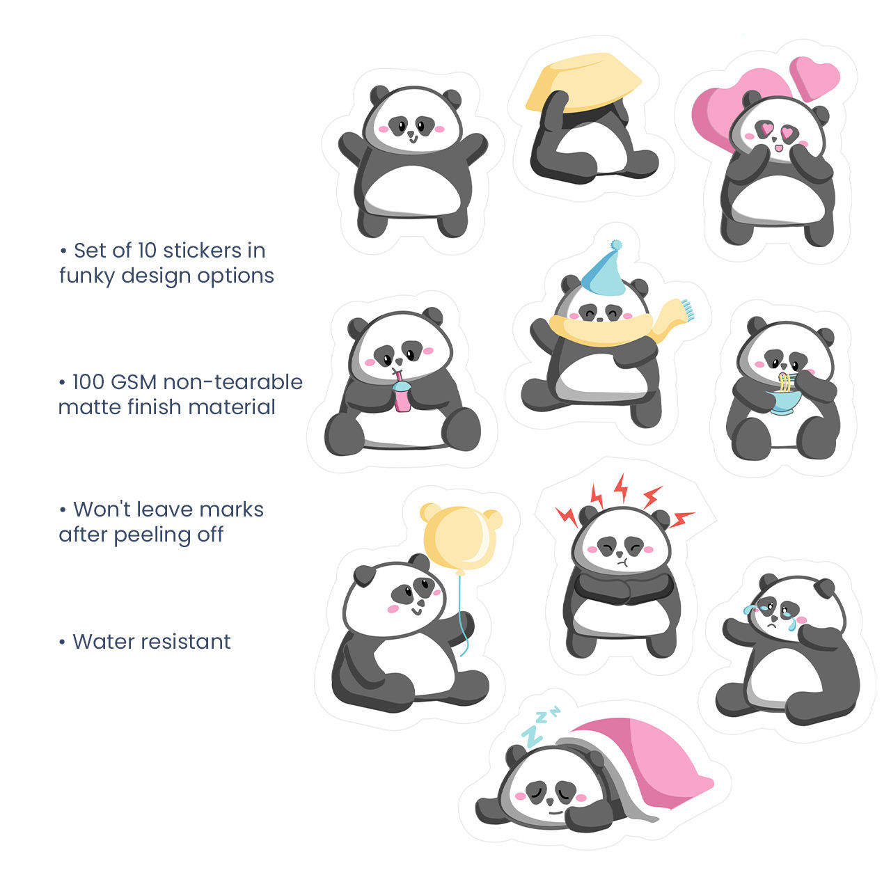 Panda Love Laptop Stickers | Zoomin
