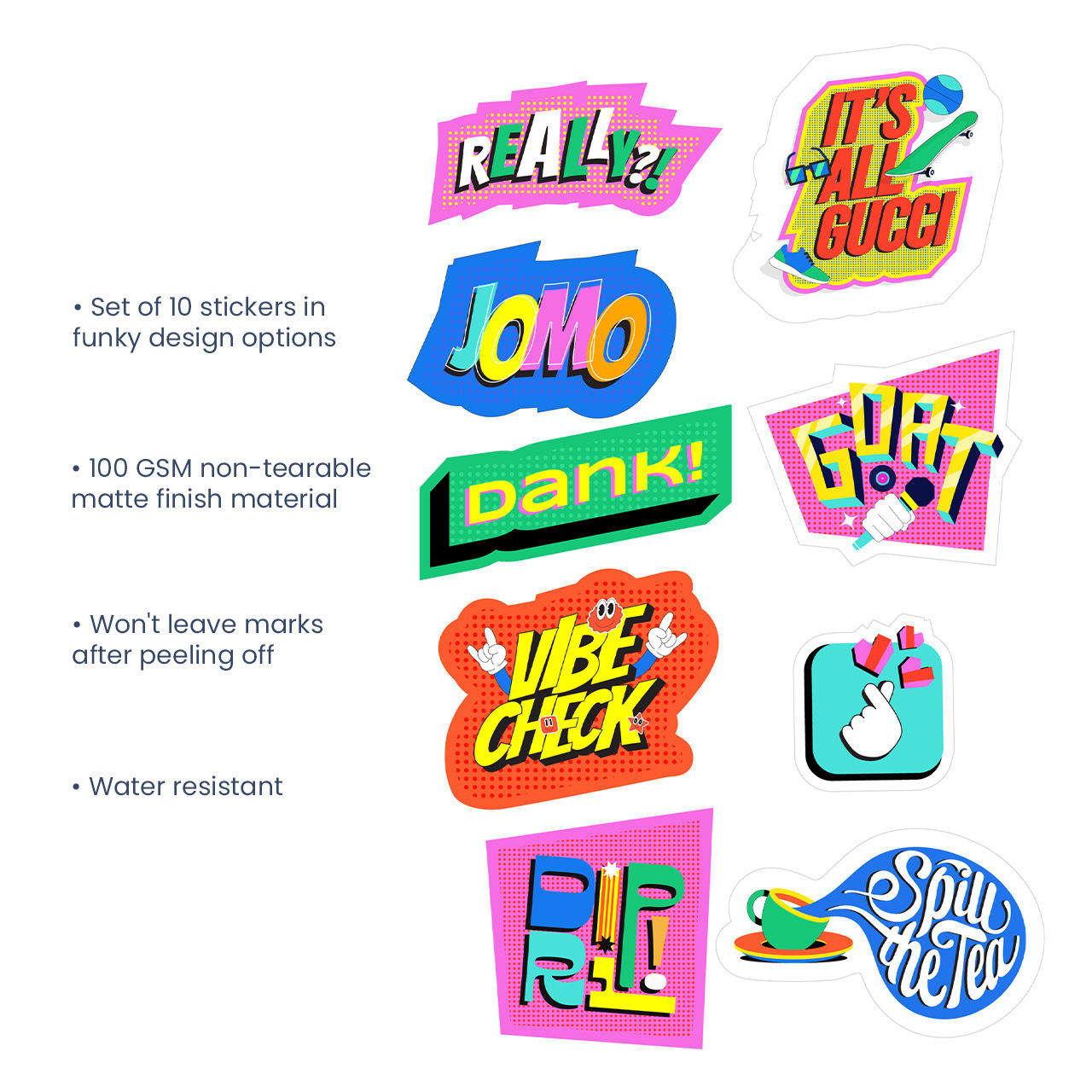 Vibe Check Laptop Stickers | Zoomin