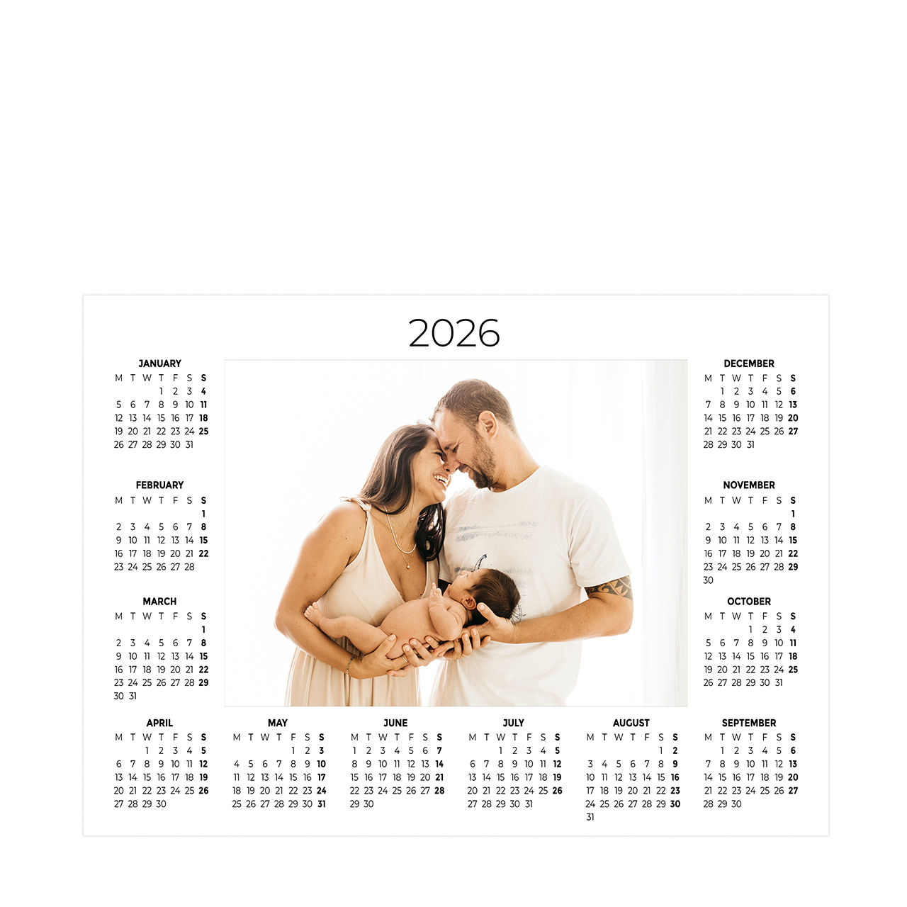 Magnet Photo Calendar 2025 - Magnetic Calendar for Fridge
