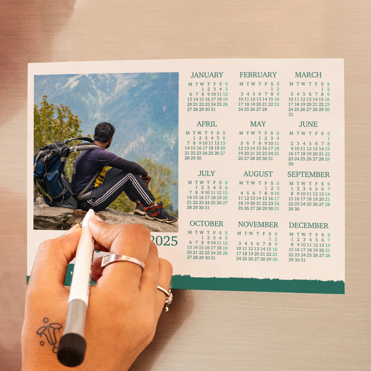 World Explorer Photo Magnet Calendar | Zoomin