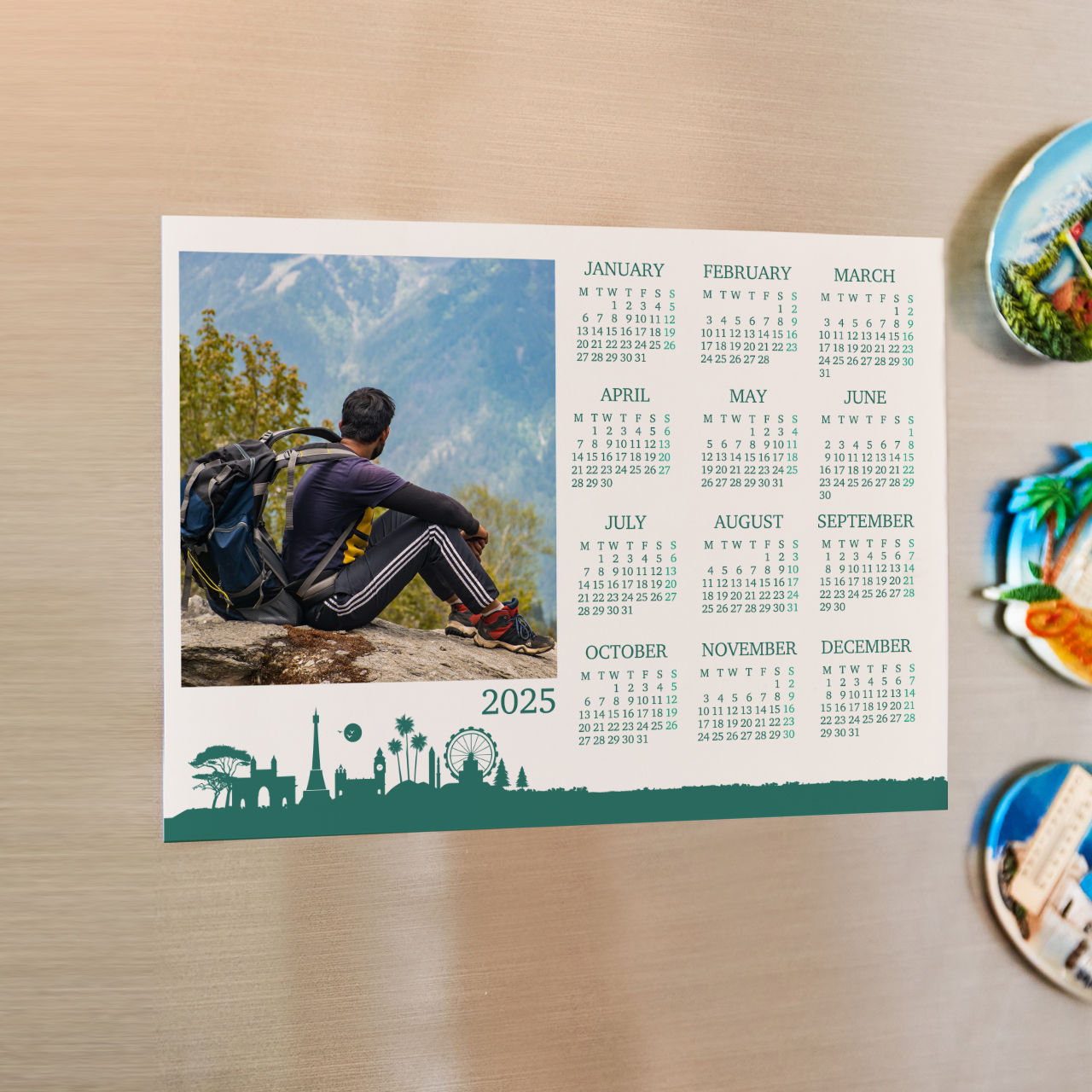 World Explorer Photo Magnet Calendar | Zoomin