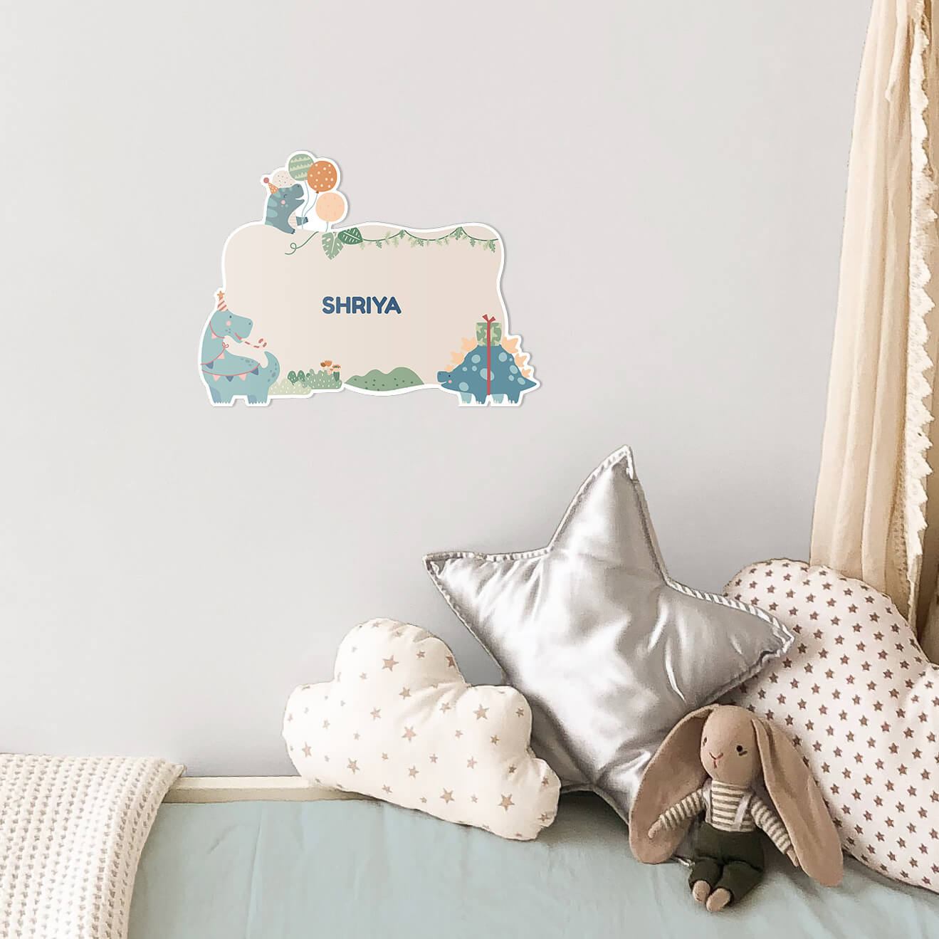 Dino Party Custom Name Board | Zoomin