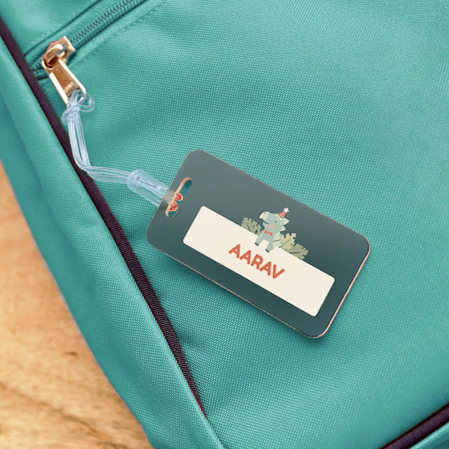 Dino Party Custom Name Tag | Zoomin