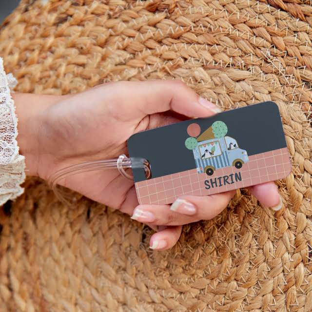 Ice Cream Fun Custom Name Tag | Zoomin