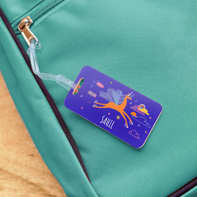 Magical Unicorn Custom Name Tag | Zoomin