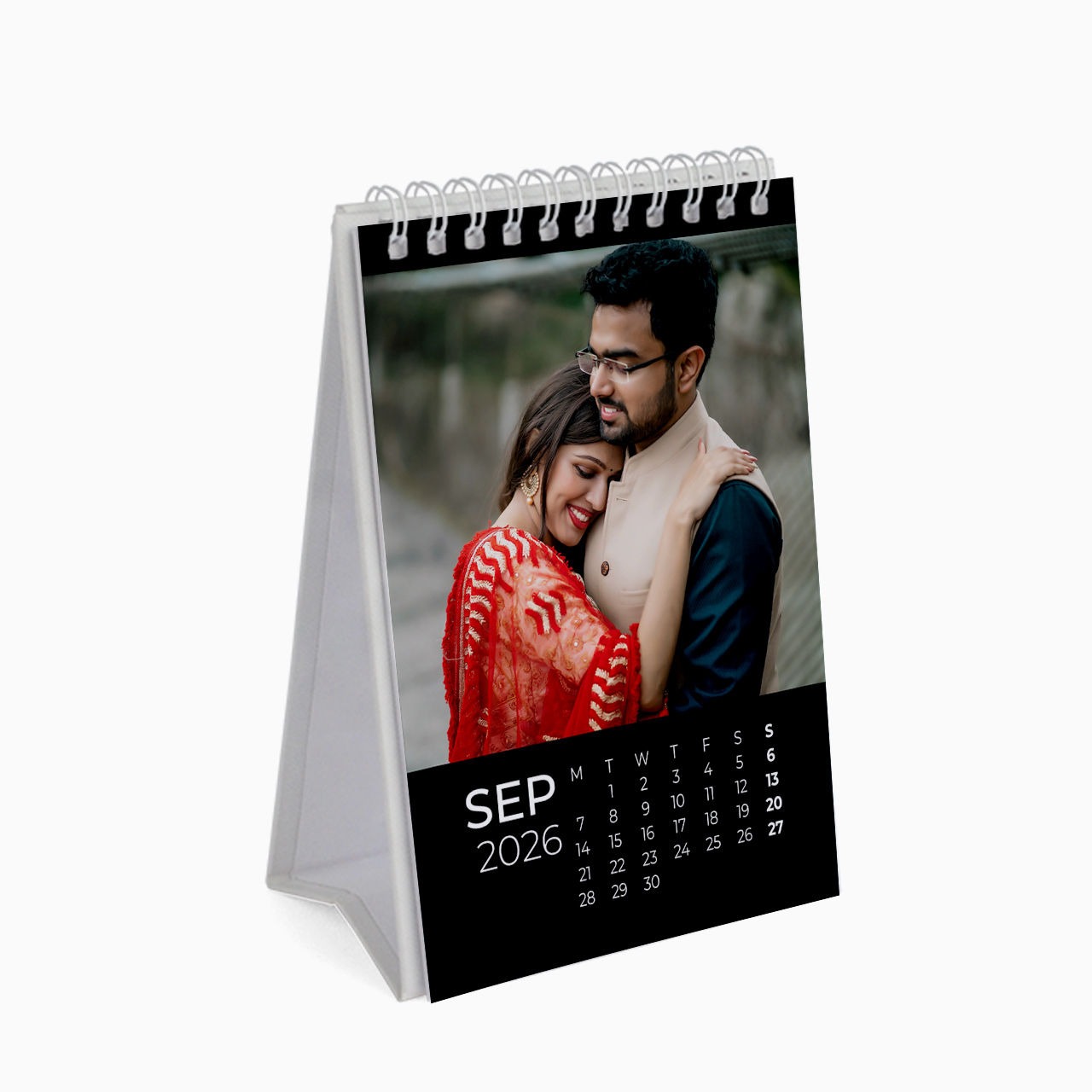 Classic Black Mini Desktop Calendar | Zoomin