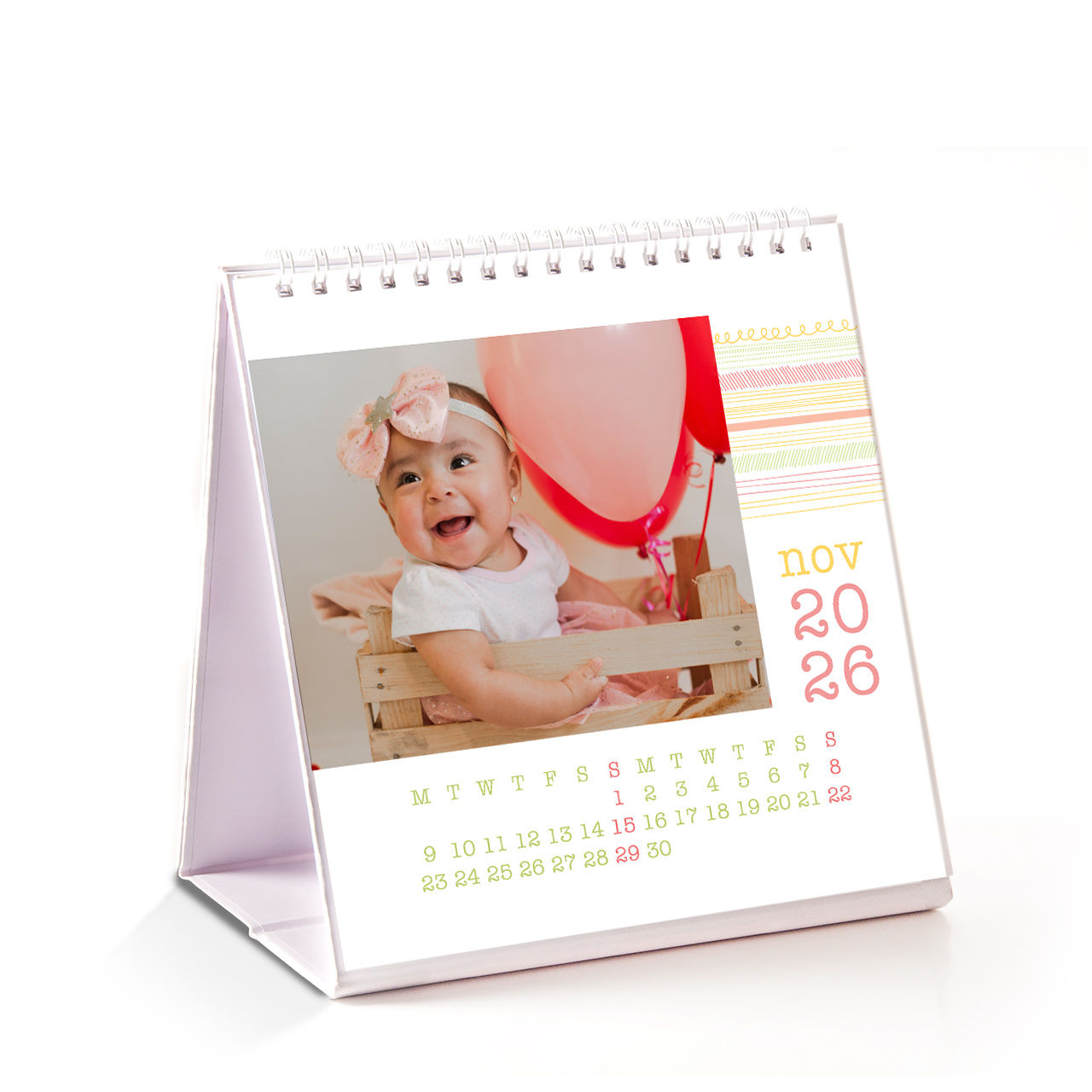 Angelic Moments Custom Desktop Calendar (6x6) | Zoomin