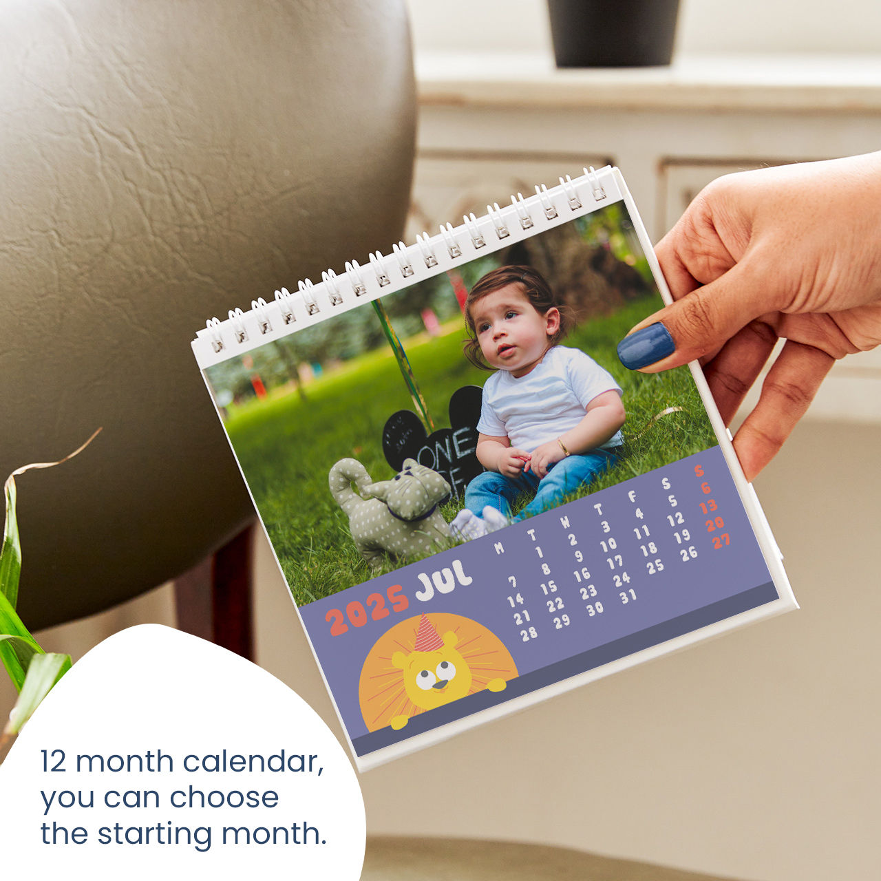 Childhood Memories Custom Desktop Calendar (6x6) | Zoomin
