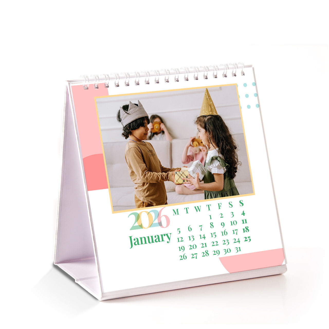 Joys Of Life Custom Desktop Calendar (6x6) | Zoomin