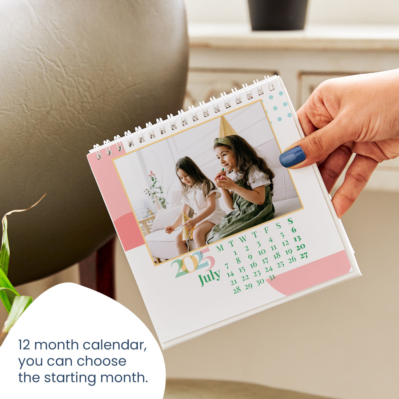 Joys Of Life Custom Desktop Calendar (6x6) | Zoomin