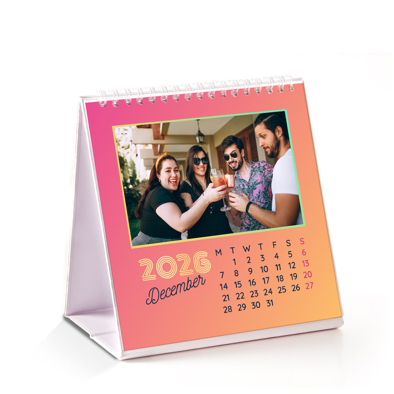 Squad Goals Custom Desktop Calendar (6x6) | Zoomin