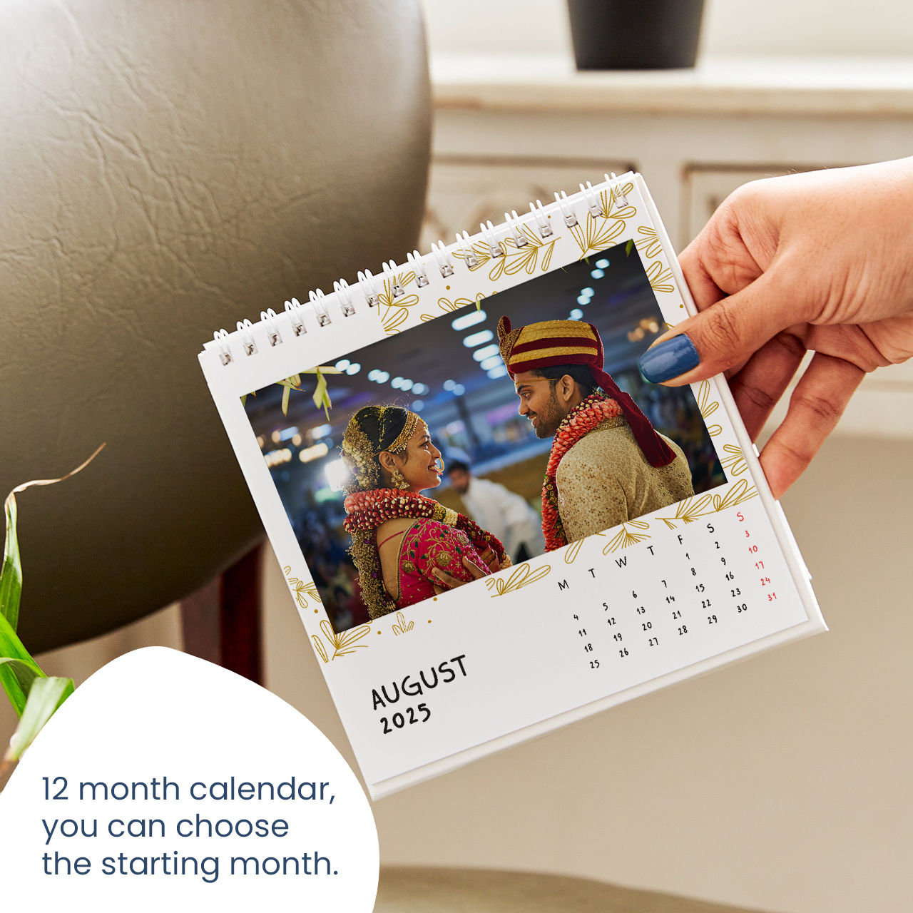 The Golden Story Custom Desktop Calendar (6x6) | Zoomin