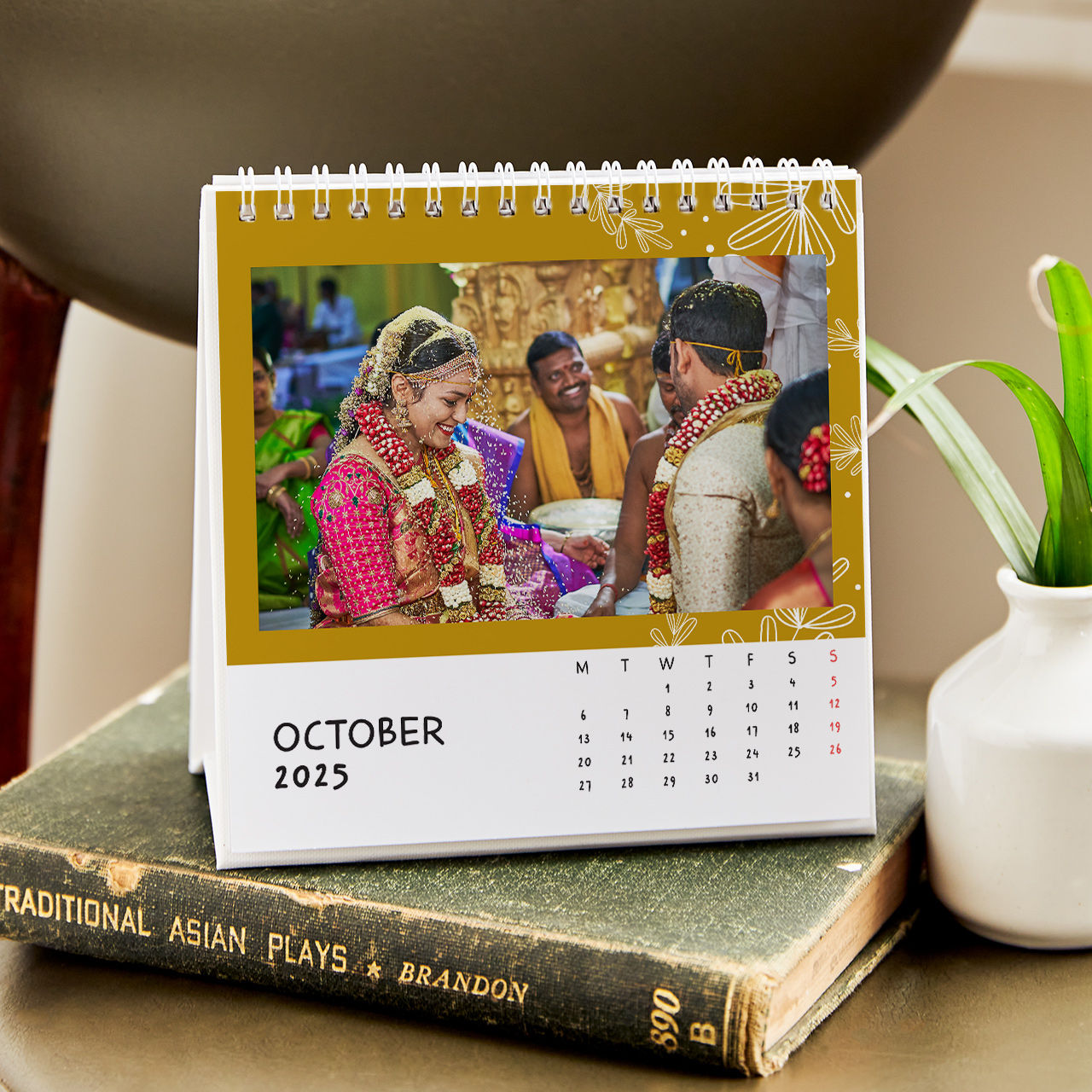 The Golden Story Custom Desktop Calendar (6x6) | Zoomin