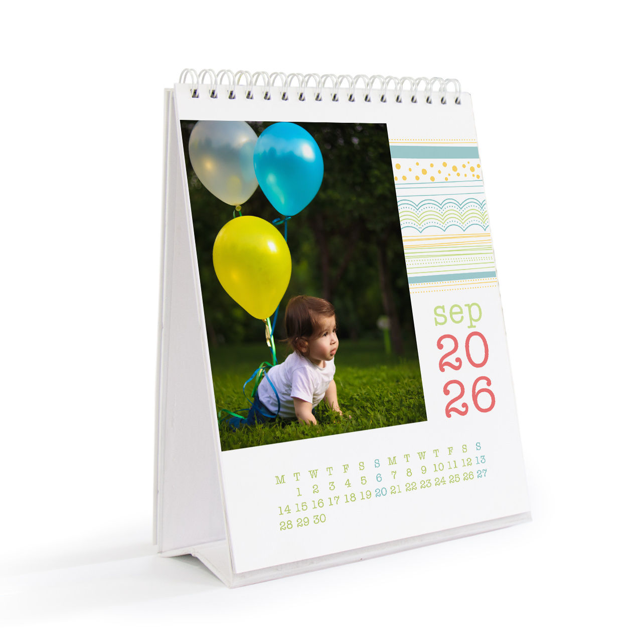6x8 Desktop Calendar 2025 - 6x8 Customized Photo Calendar