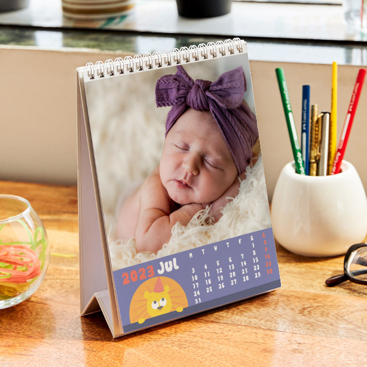 Childhood Memories Custom Desktop Calendar (6x8) | Zoomin